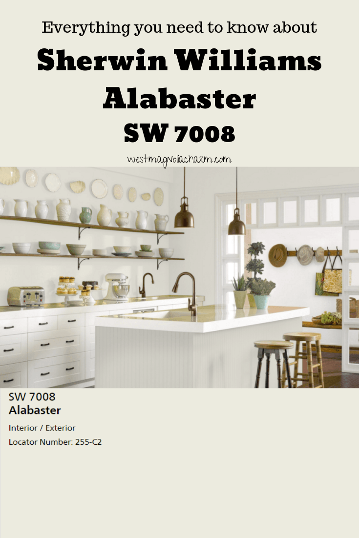 Sherwin Williams Alabaster SW 7008 - West Magnolia Charm