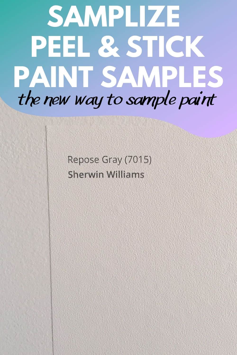 Samplize Peel and Stick Paint Samples Review- Do they Work? - West ...