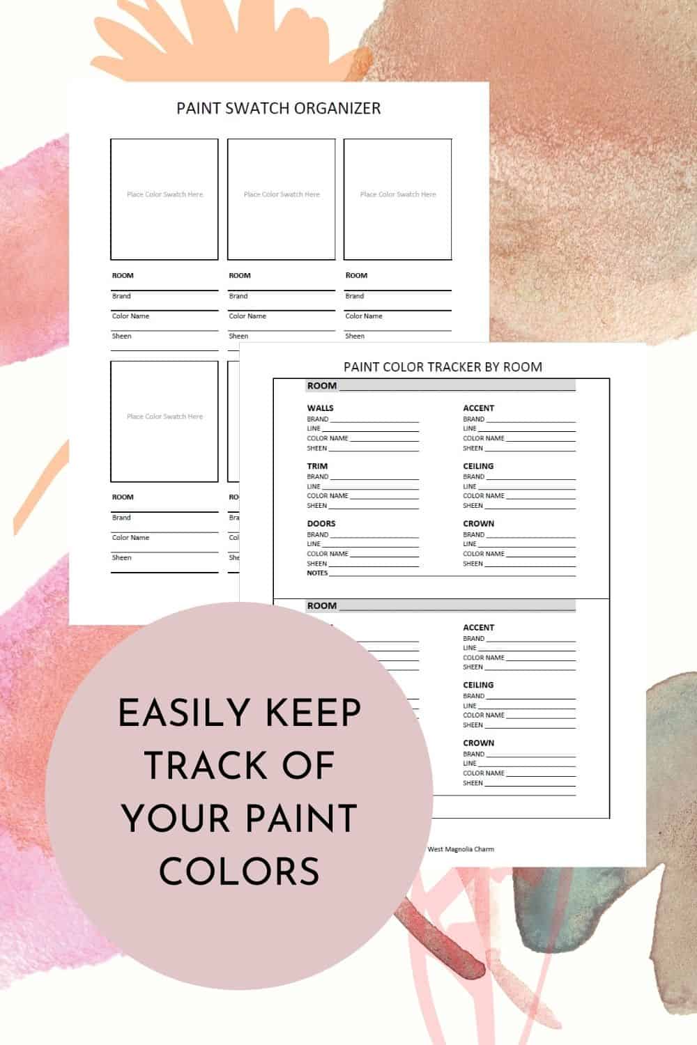 Paint Color Tracker Duo - West Magnolia Charm