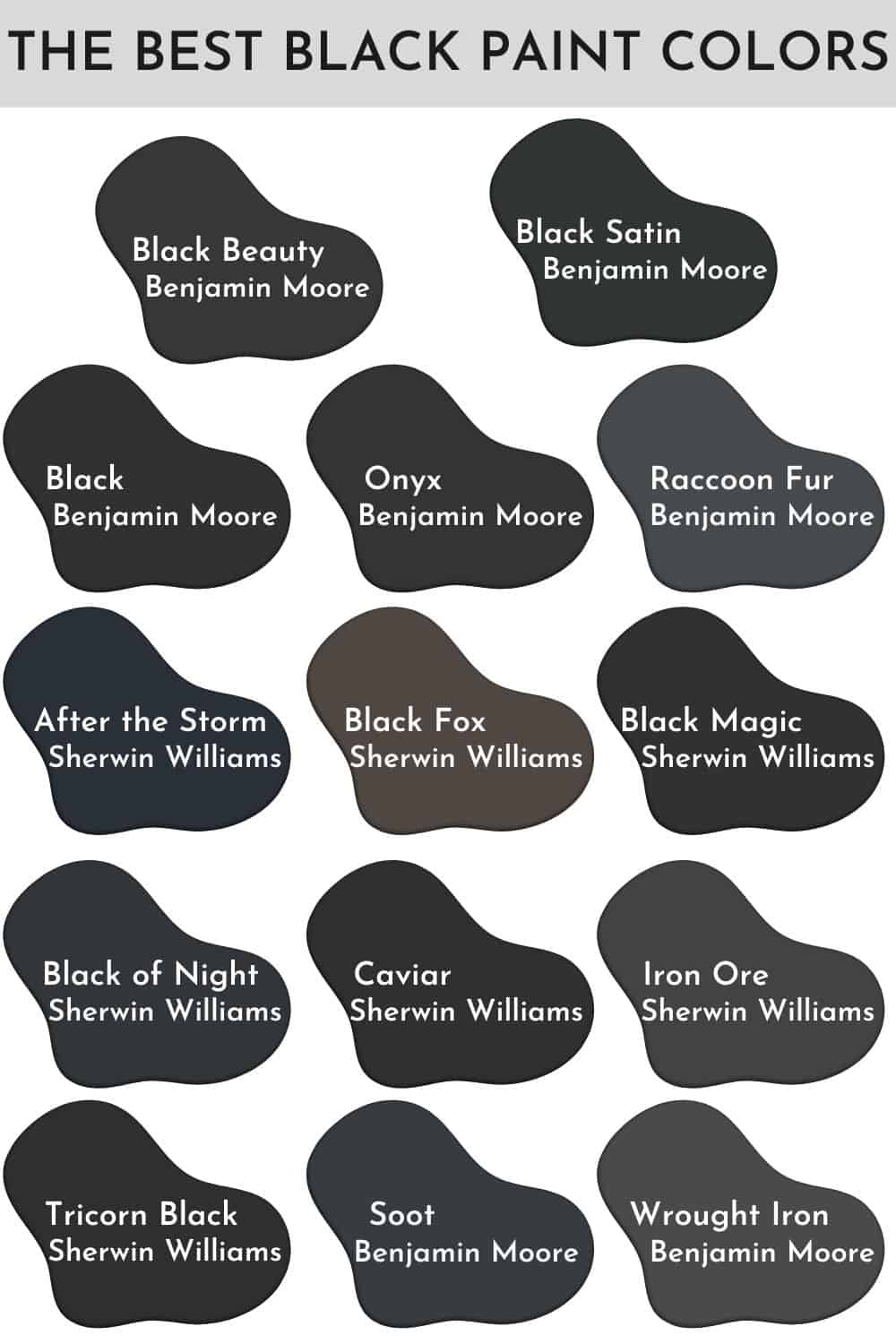 The Best Black Paint Colors - West Magnolia Charm
