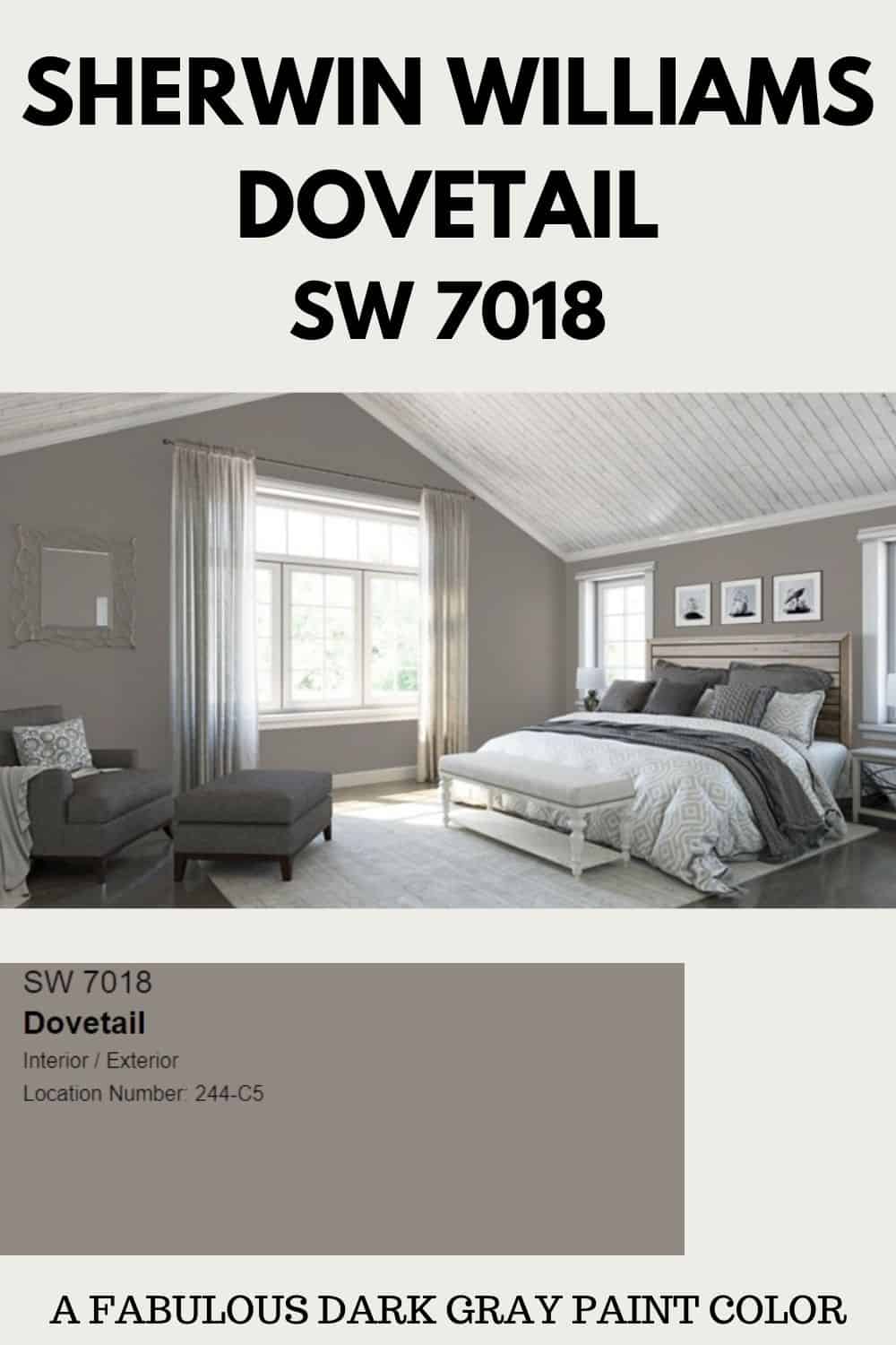 Sherwin Williams Dovetail SW 7018- Color Review - West Magnolia Charm