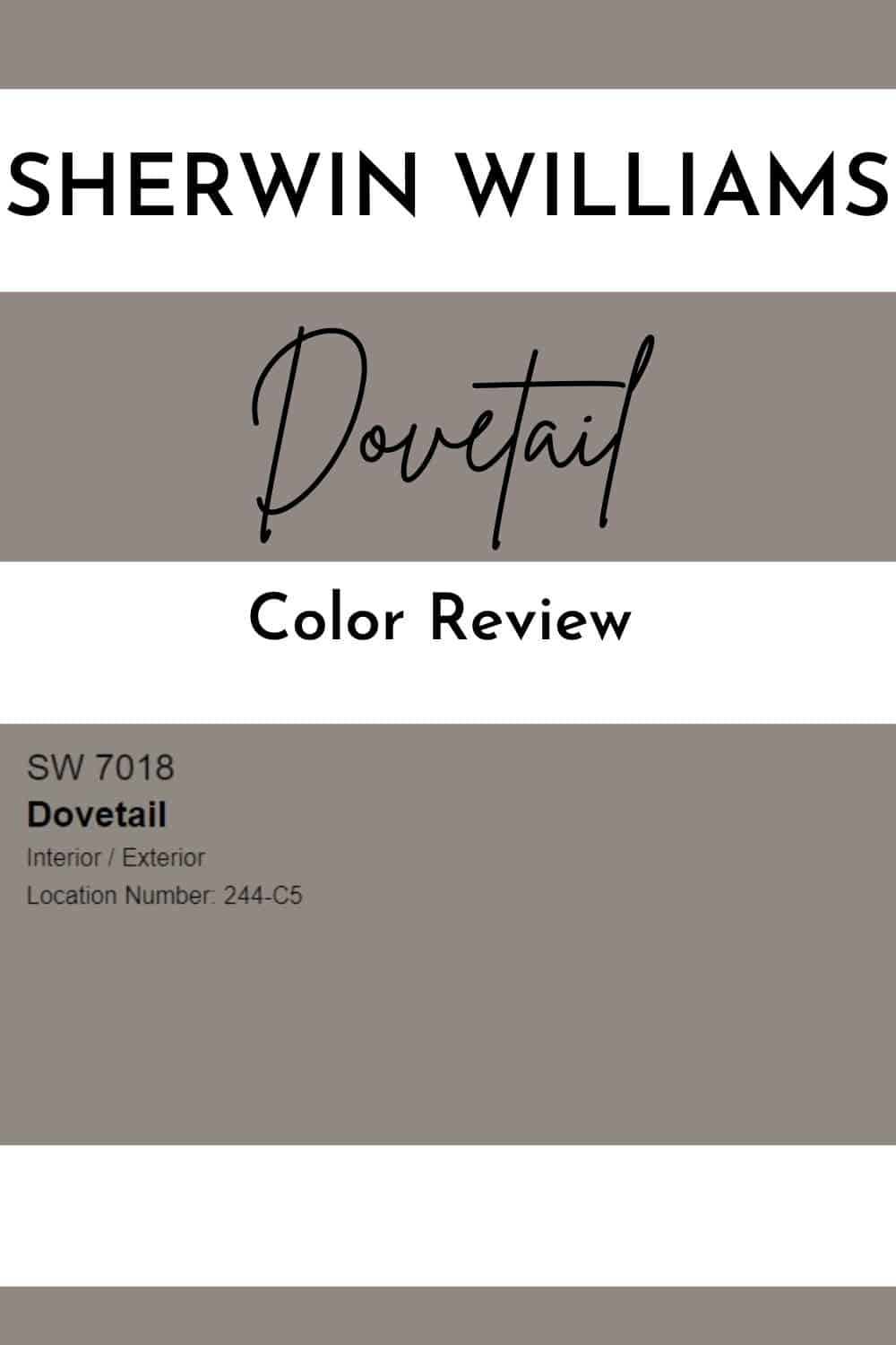 Sherwin Williams Dovetail SW 7018- Color Review - West Magnolia Charm