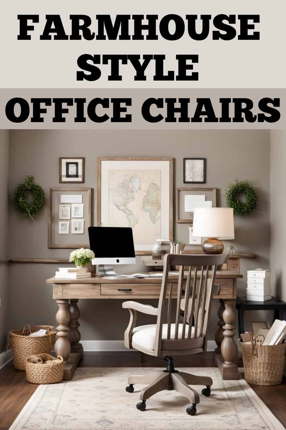 Farmhouse Style Office Chair