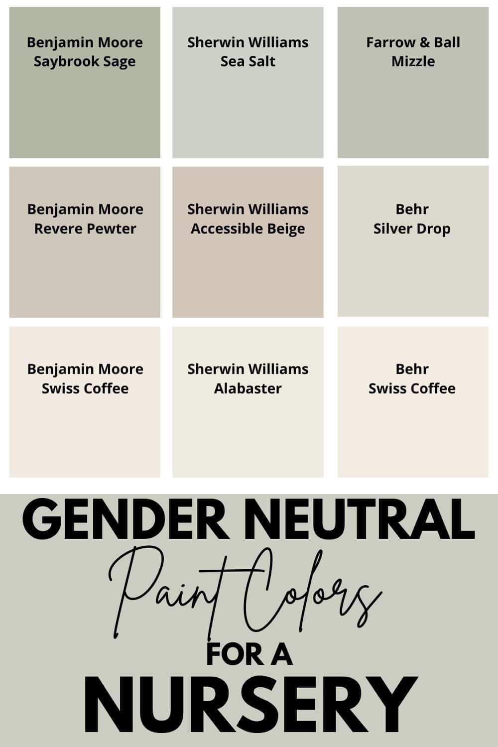 The Best Gender-Neutral Paint Colors for a Nursery - West Magnolia Charm
