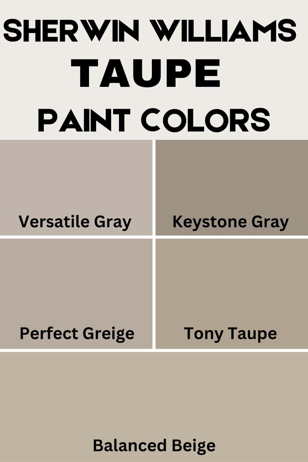 Sherwin Williams Taupe Paint Colors - westmagnoliacharm.com
