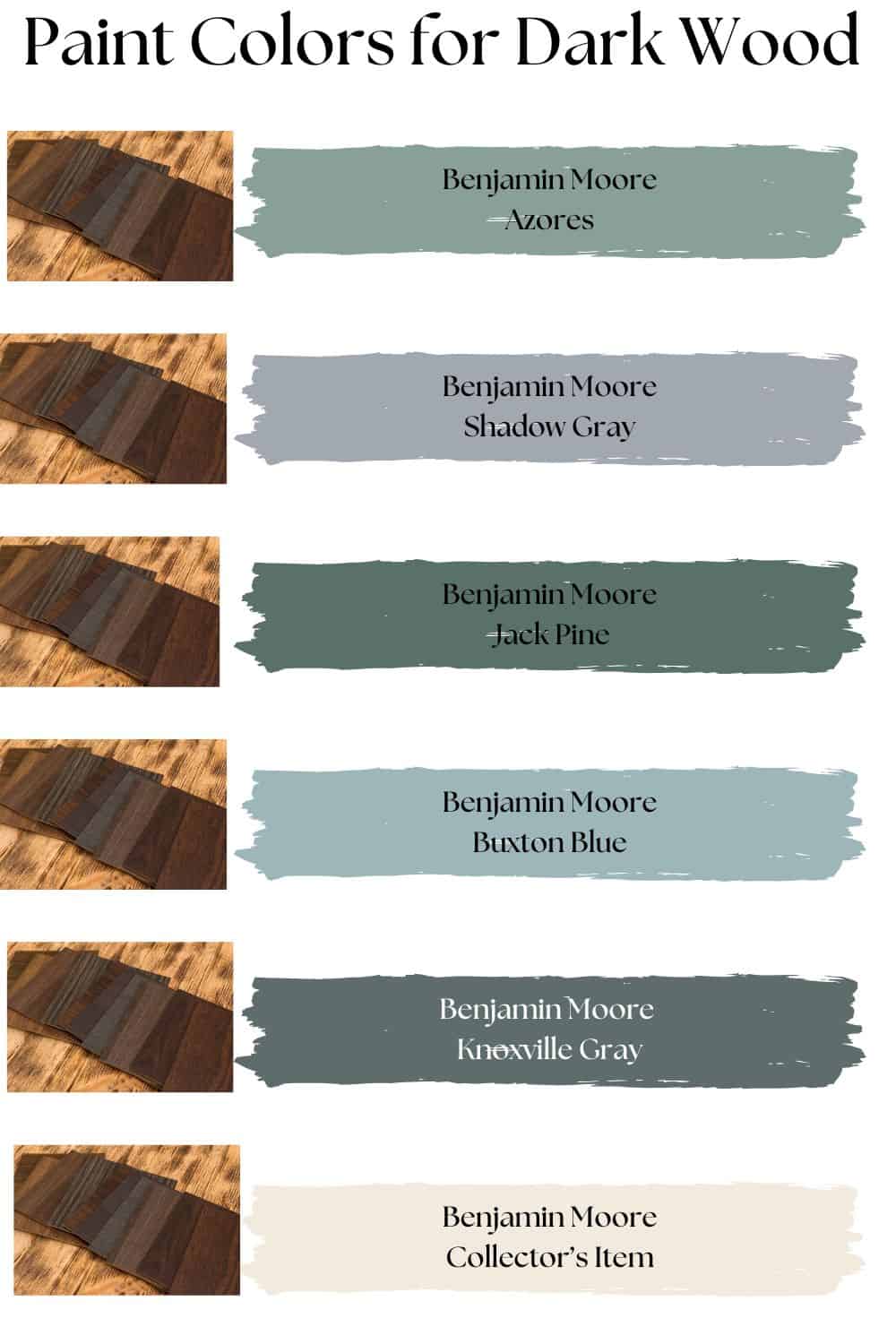 Paint Colors that go with Dark Wood - westmagnoliacharm.com