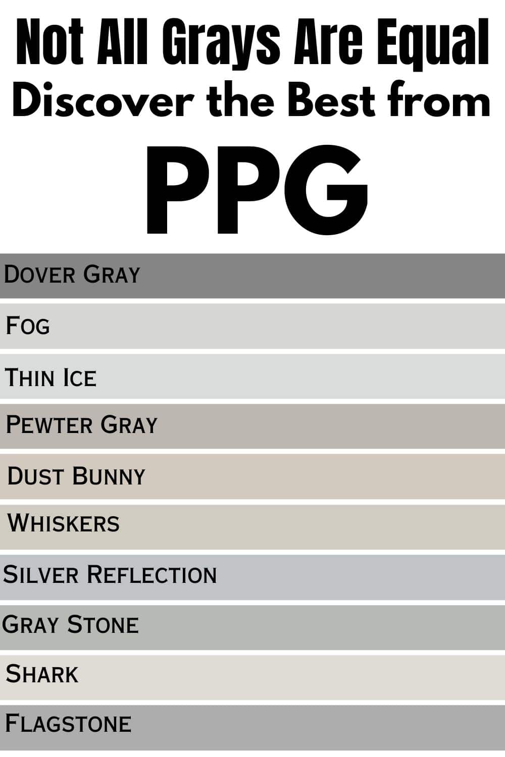 The 10 Best Gray PPG Paint Colors - Tested & Reviewed - West Magnolia Charm