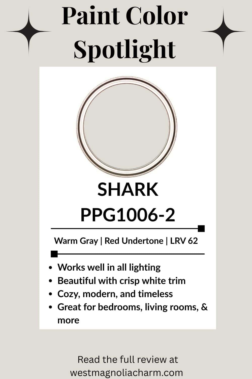 Shark PPG1006-2 Paint Color Review - A Warm Gray with Subtle Sass ...