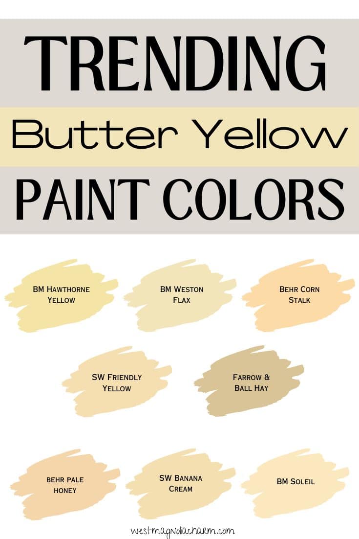 The Best Butter Yellow Paint Colors (That Actually Work in Real Life ...